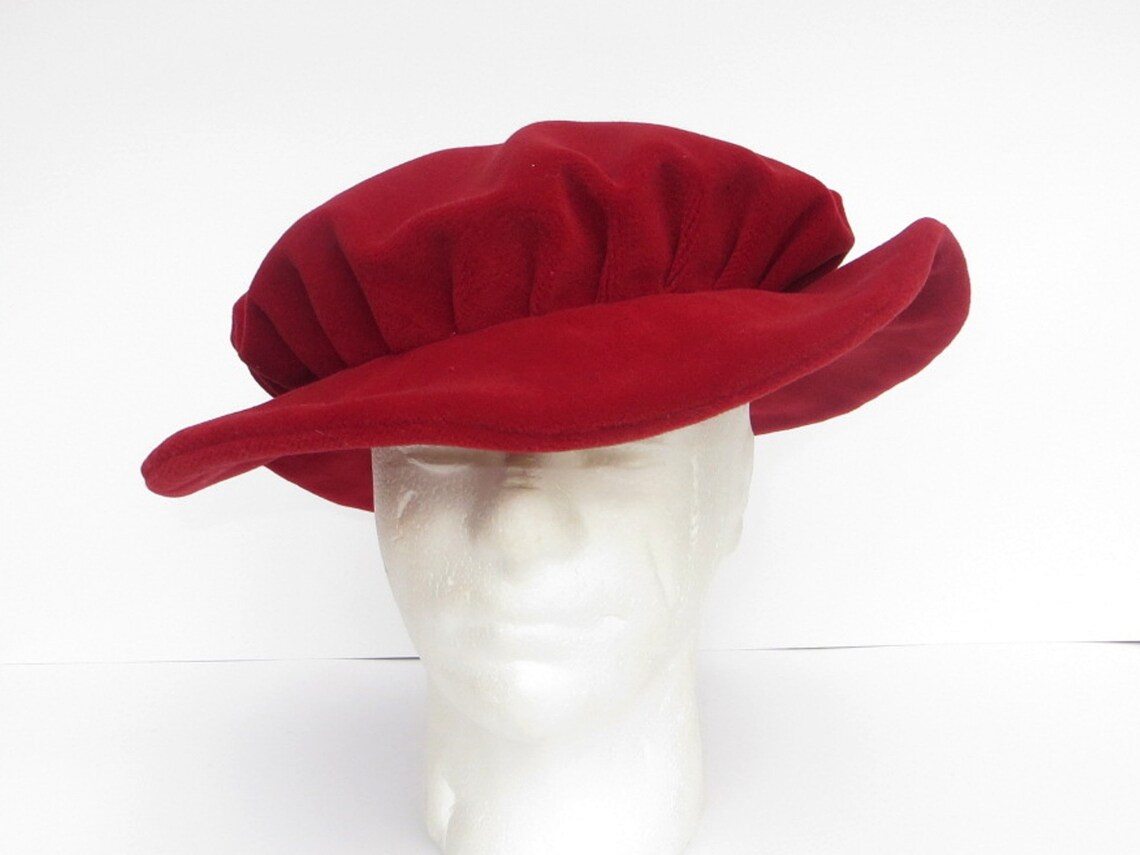 HAT Medieval Big Tudor Graduation Doctor Renaissance Larp Noble With ...