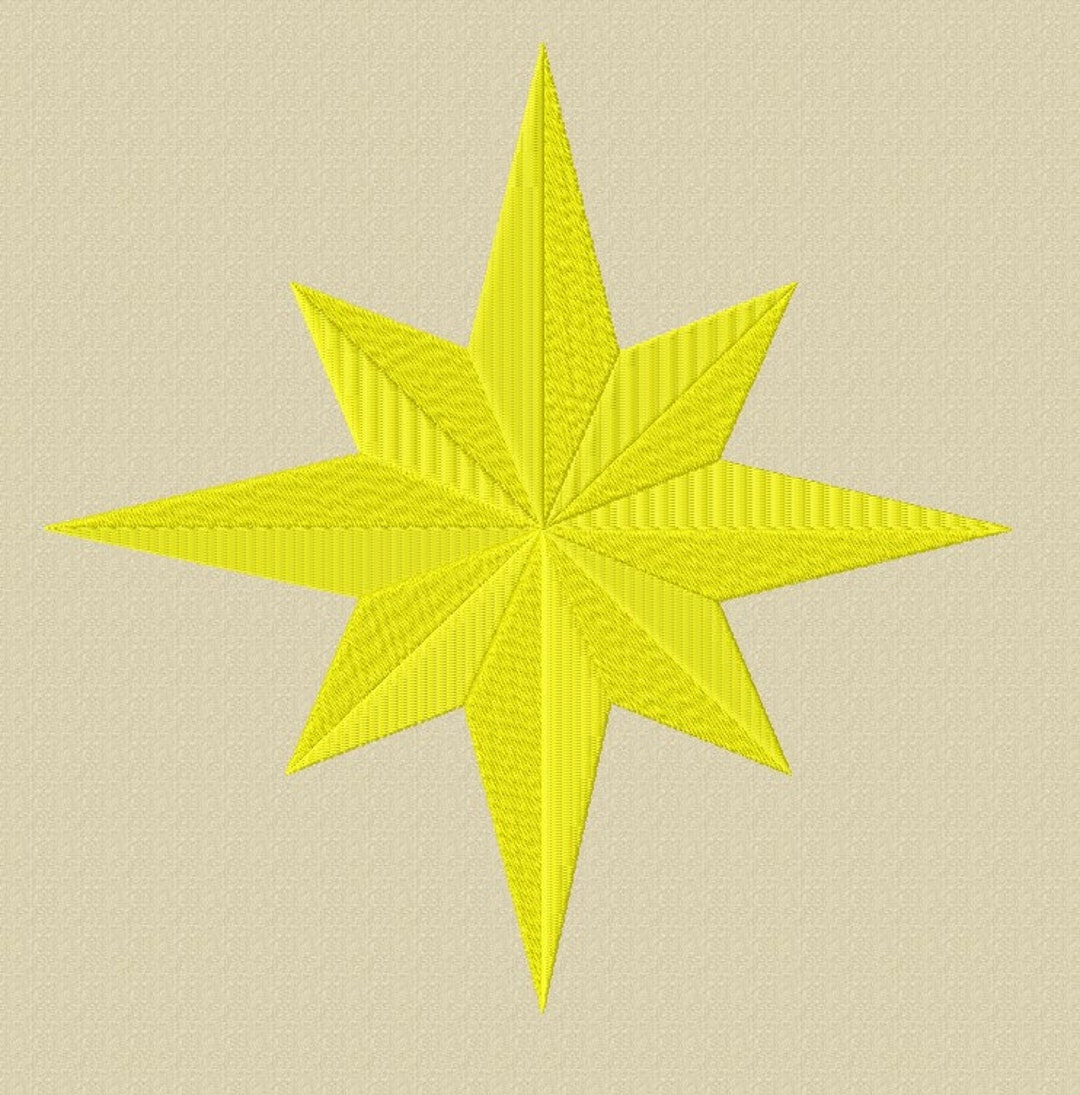 Christmas X-mass 6 Point Star Embroidery Design File for Pillows, Table ...