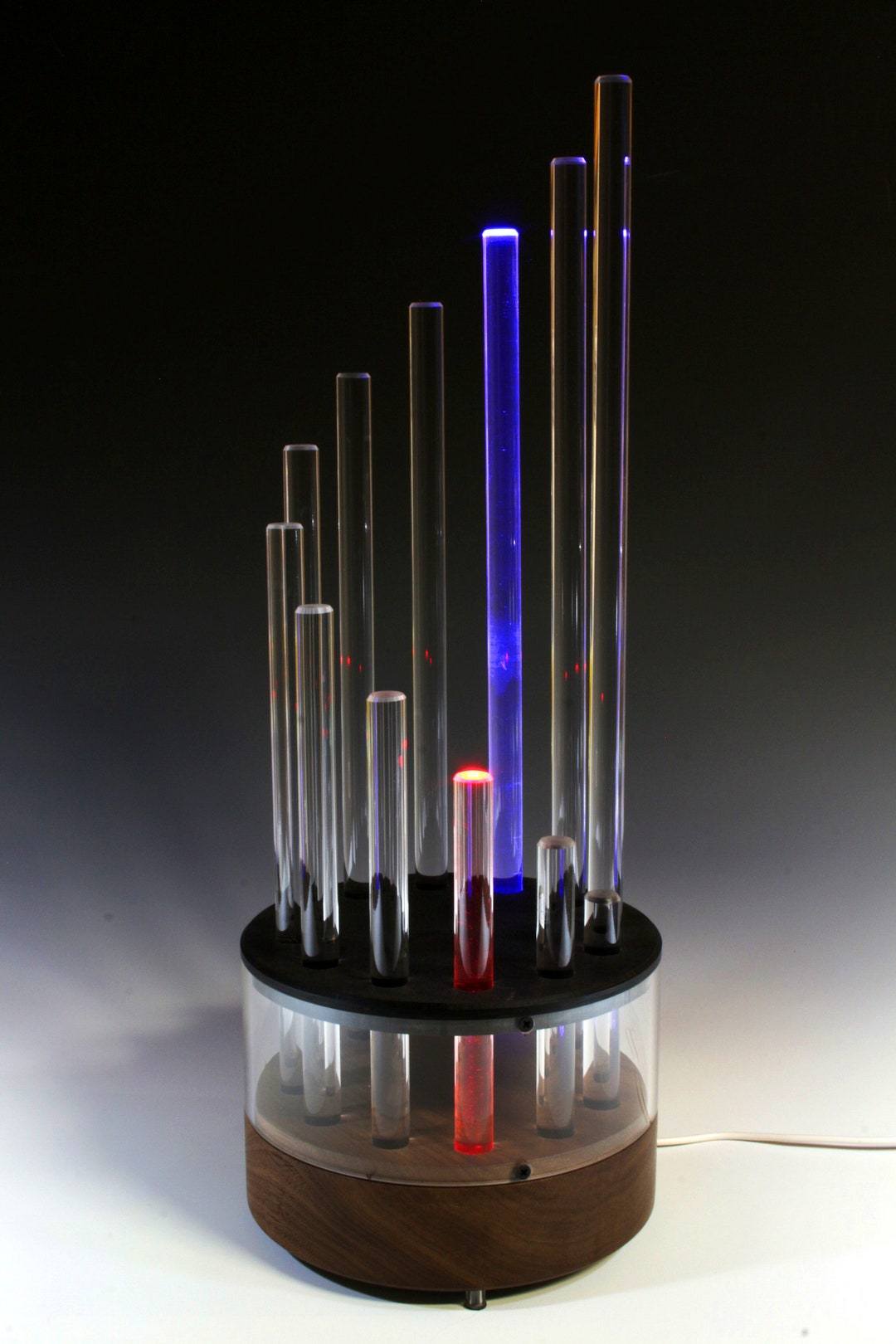 Light Guide Clock II "flames" - Etsy