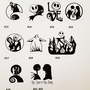 Nightmare Before Christmas Decals - Etsy