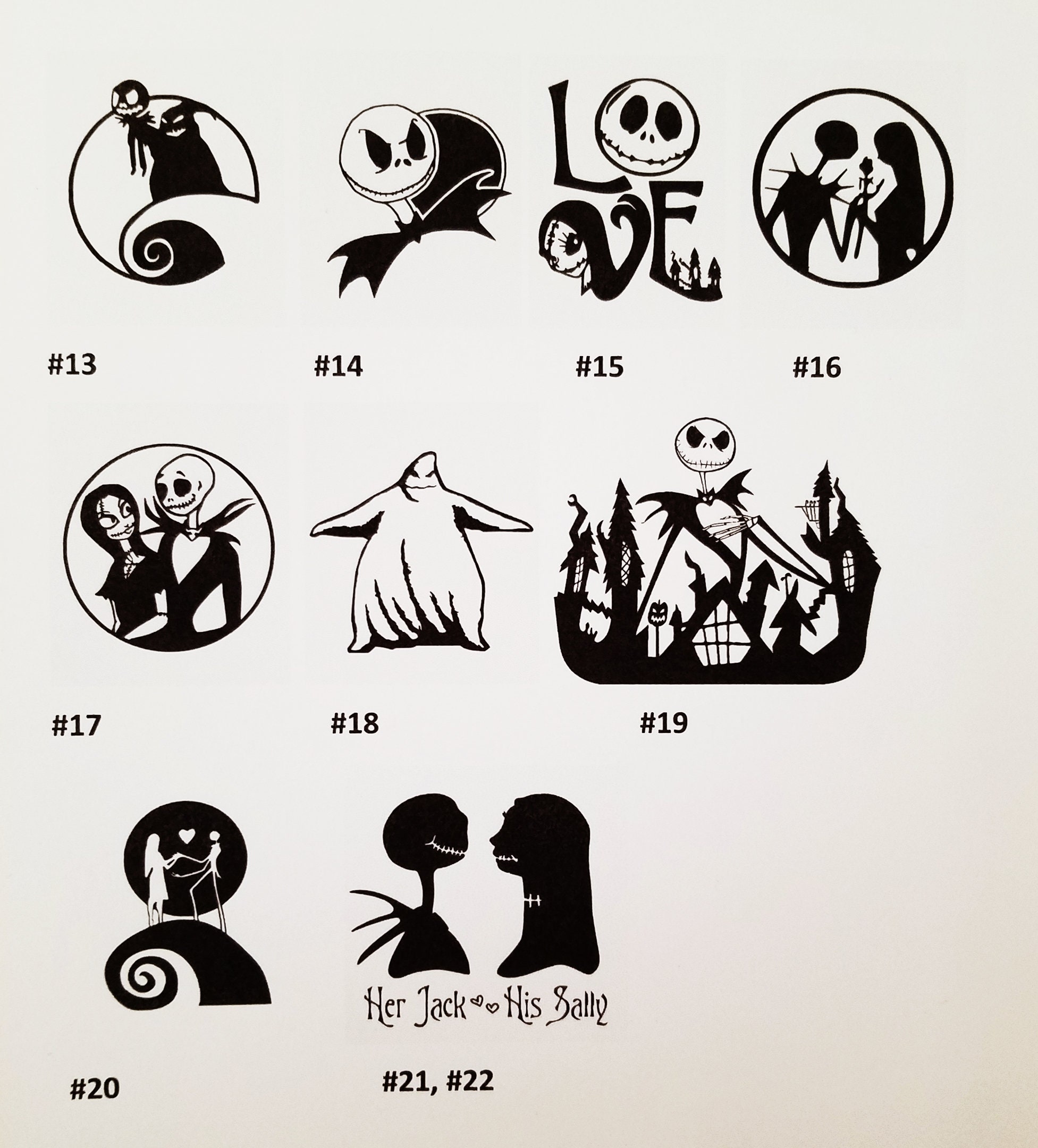 Nightmare Before Christmas Decals | Etsy