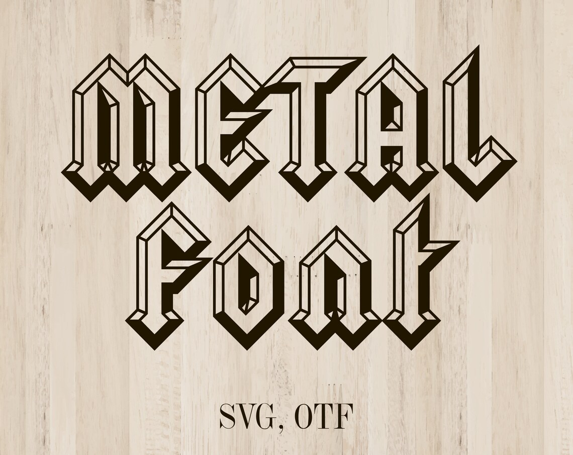 Metal font Hardrock font Hard rock font svg Rock font Heavy | Etsy