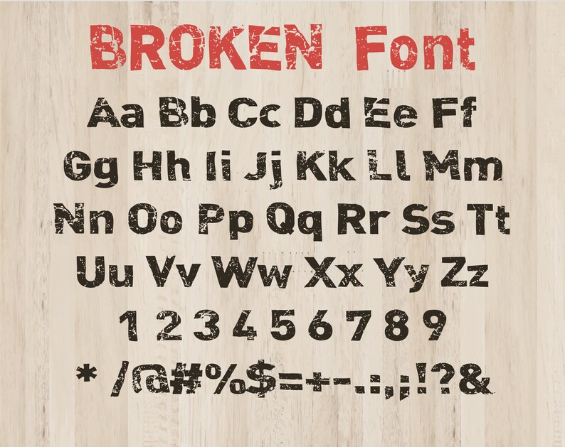 Distressed font svg Distressed alphabet letters svg Grunge | Etsy
