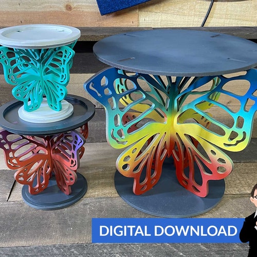 Butterfly Stands Ai Pdf Svg Dxf Instant Download no - Etsy