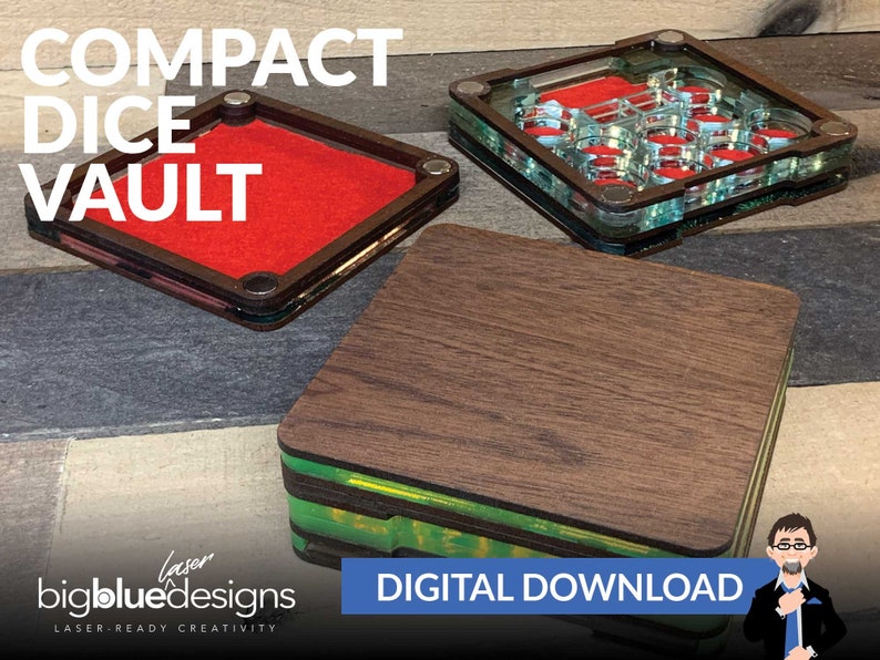 Compact Dice Vault for Role Playing + Tabletop Gaming - Ai, SVG, PDF ...