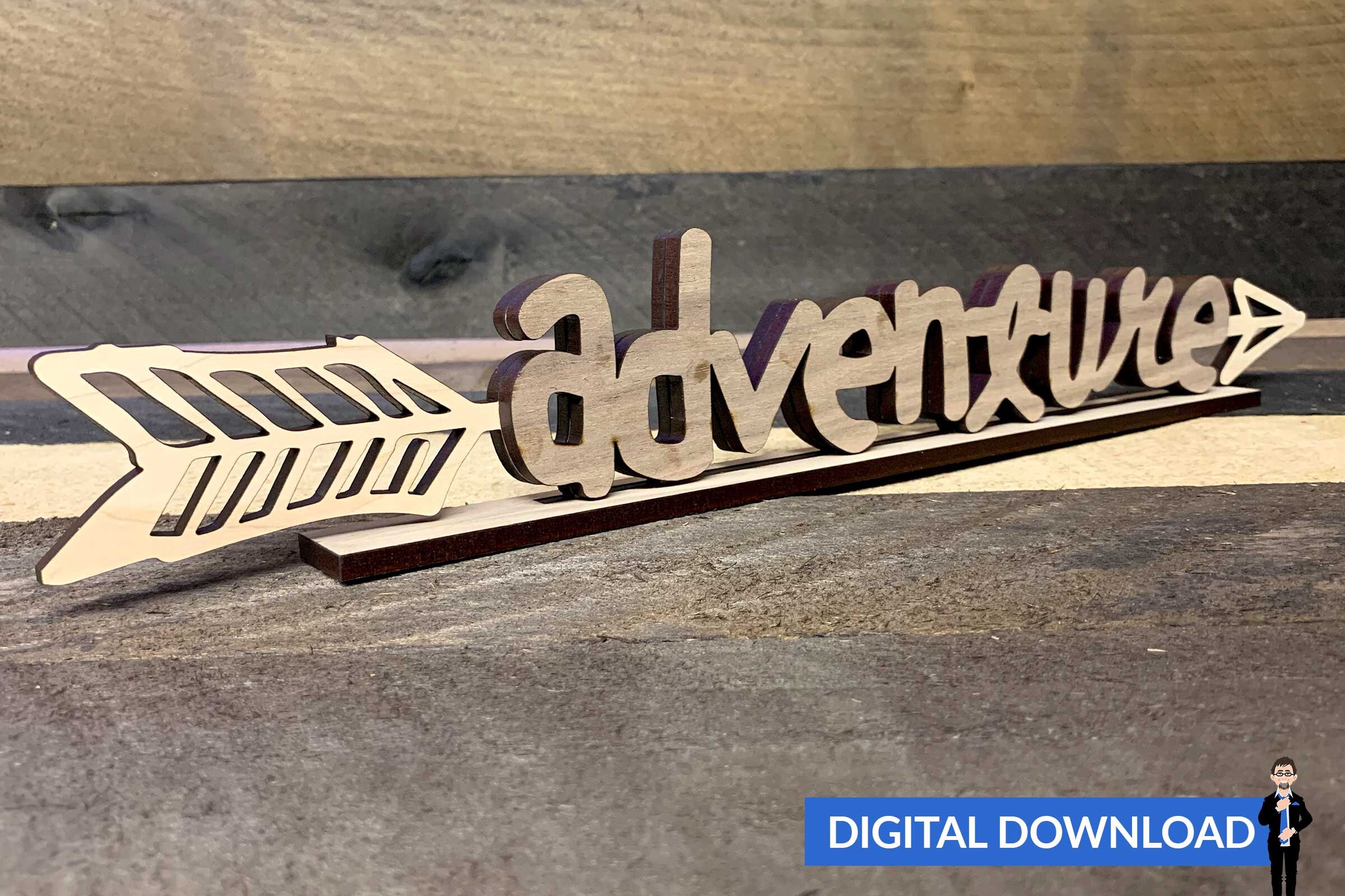 Adventure Arrow Ai Svg Pdf Dxf Laser-ready Cut Files - Etsy