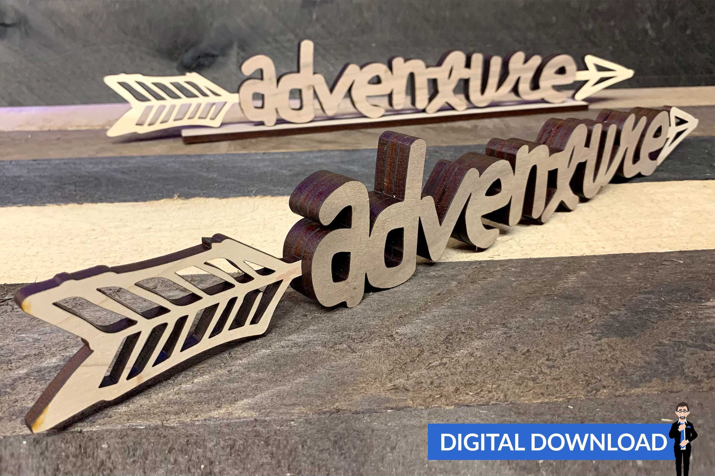 Adventure Arrow Ai Svg Pdf Dxf Laser-ready Cut Files - Etsy