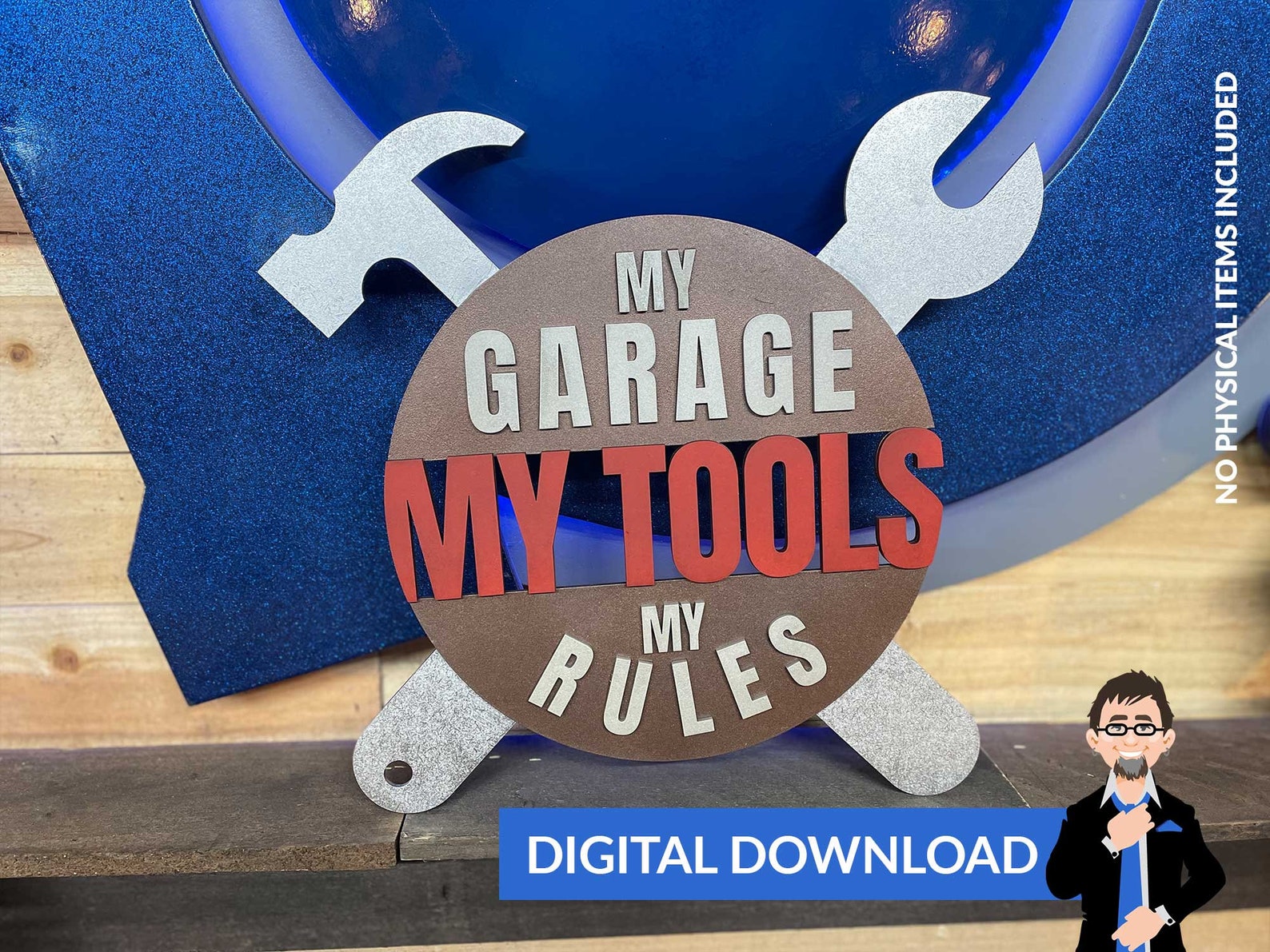 My Garage My Tools My Rules Sign - Ai + Pdf + Svg + Dxf - Instant ...