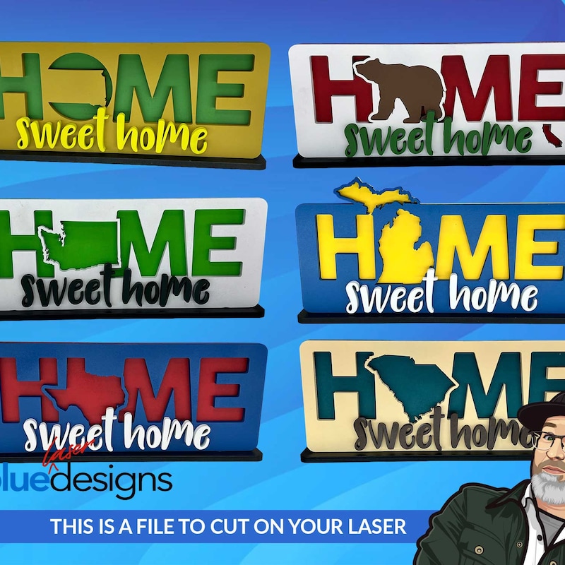 Home State Sign - Etsy