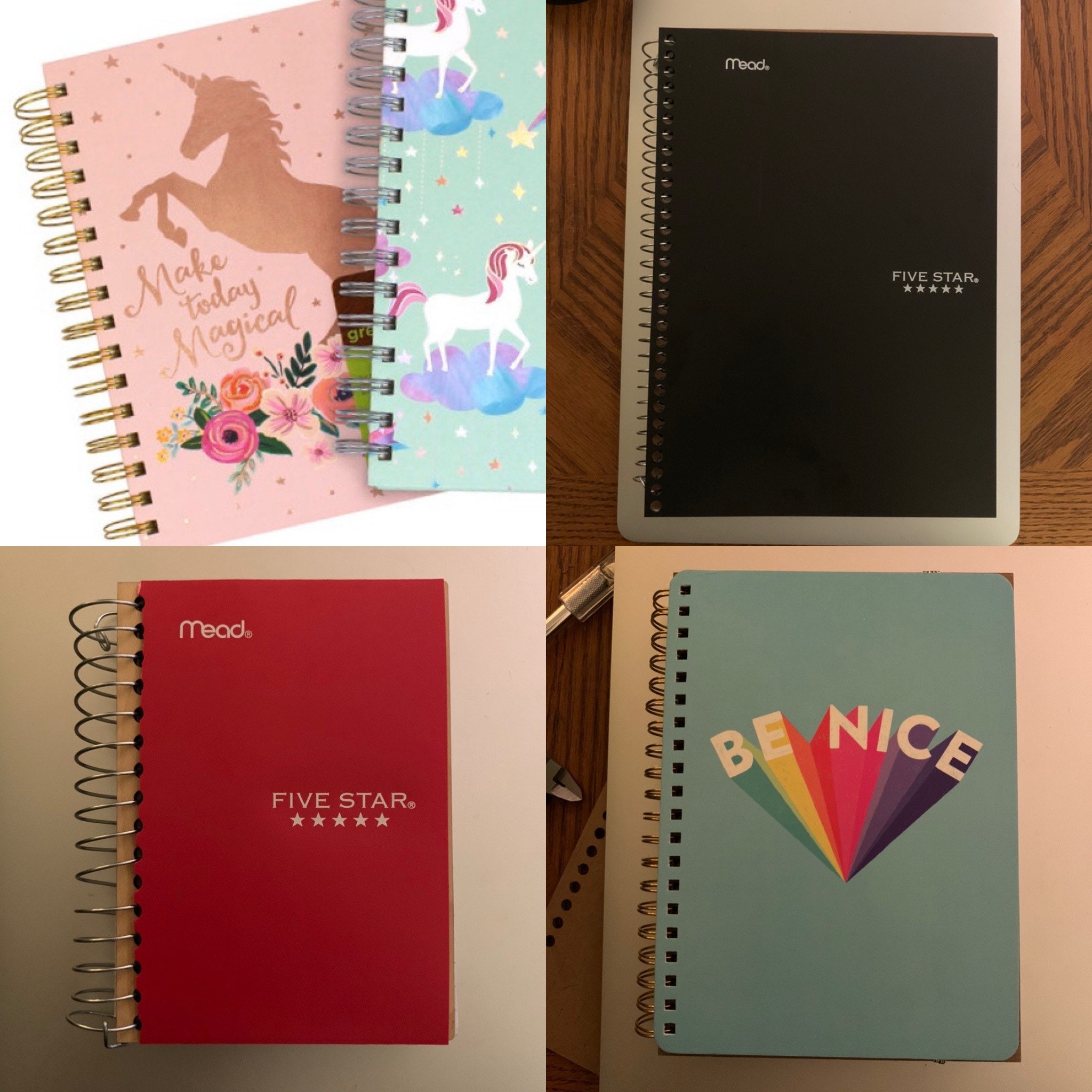 Spiral Notebook Cover Templates 4 SVGPDF Laser Cut File - Etsy Australia