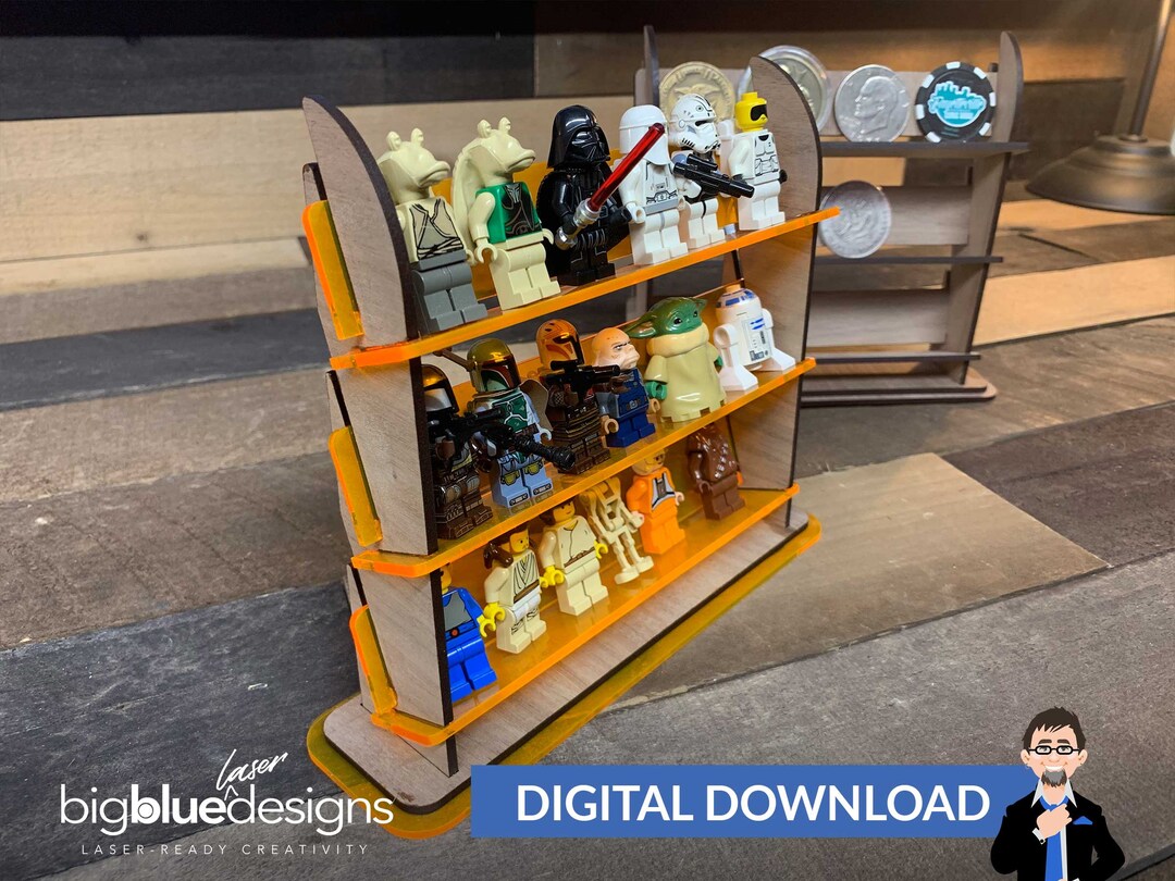 Small Slanted Shelf Display - Ai, SVG, PDF, DXF - Digital Download - Etsy