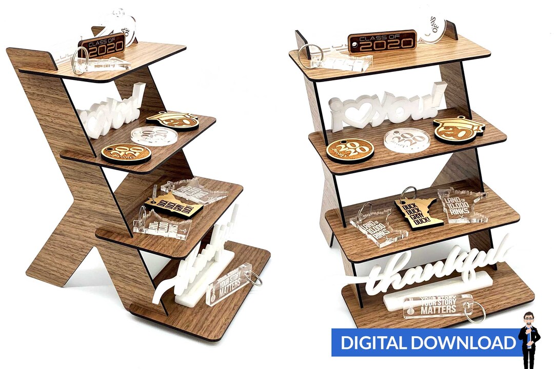 Small Cascading Shelf - SVG Laser Cut File - Instant Download - Etsy