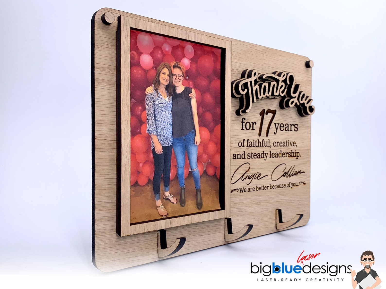 Award With Picture Frame stand and Hanging Versions Included | Etsy