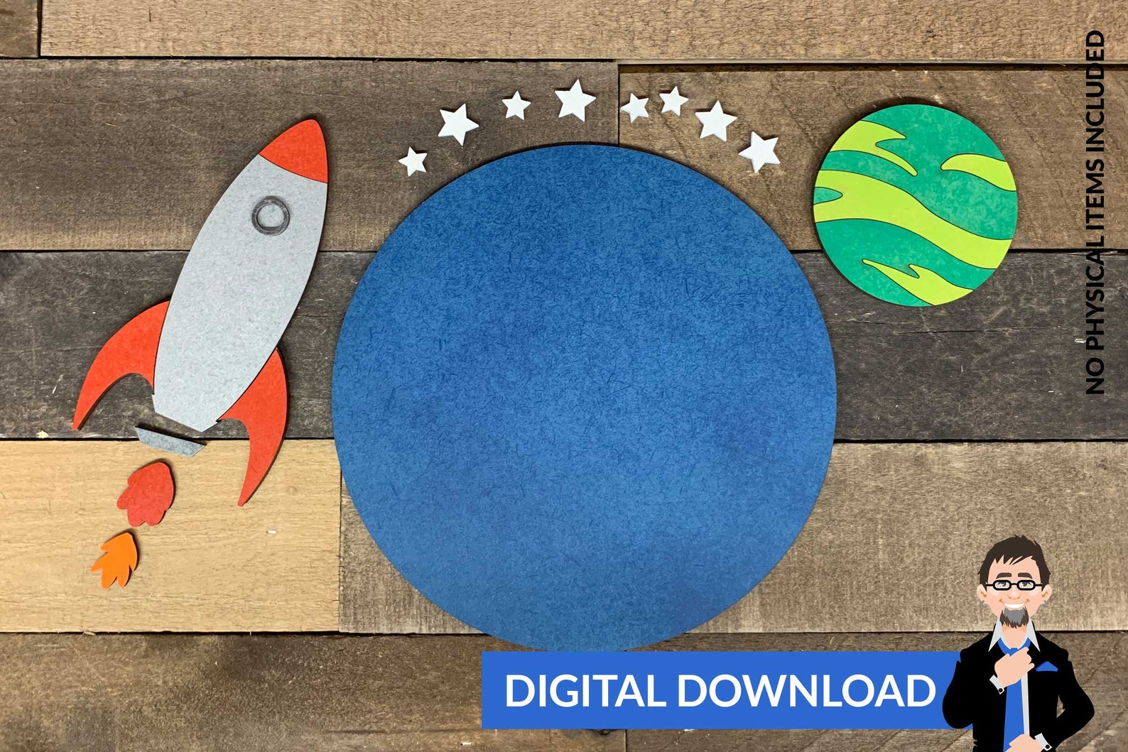 Rocket Ship Name Sign Ai SVG PDF DXF Digital Download | Etsy