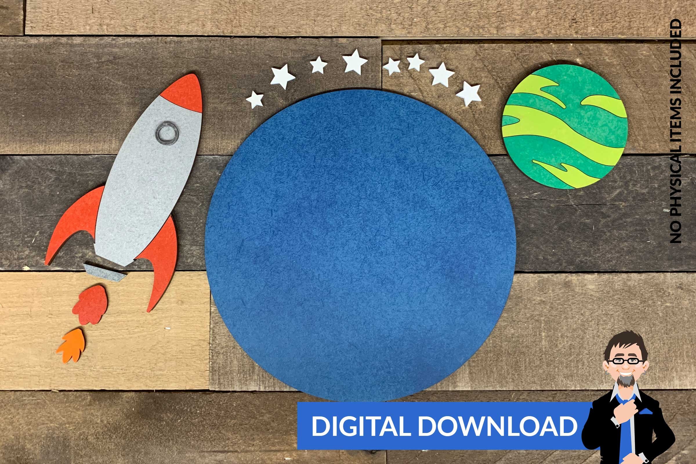 Rocket Ship Name Sign Ai SVG PDF DXF Digital Download - Etsy