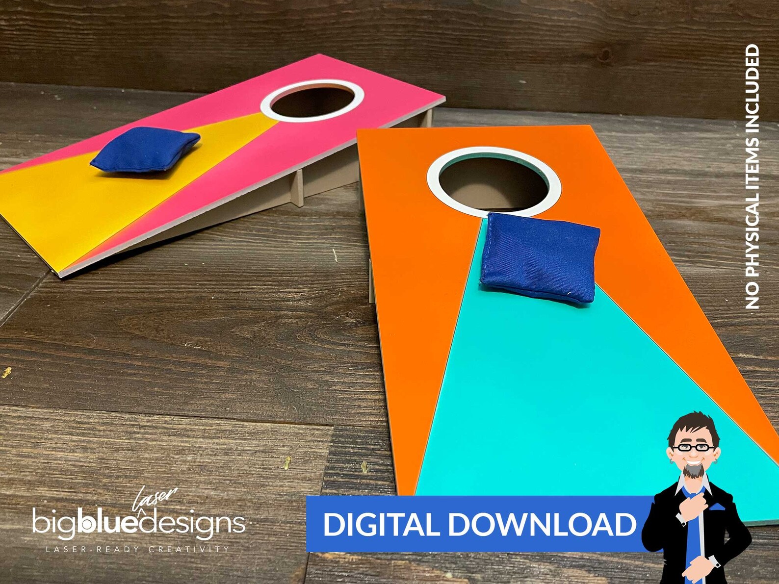 Tabletop Cornhole Game - Ai + Pdf + Svg + Dxf - Instant Download (no ...