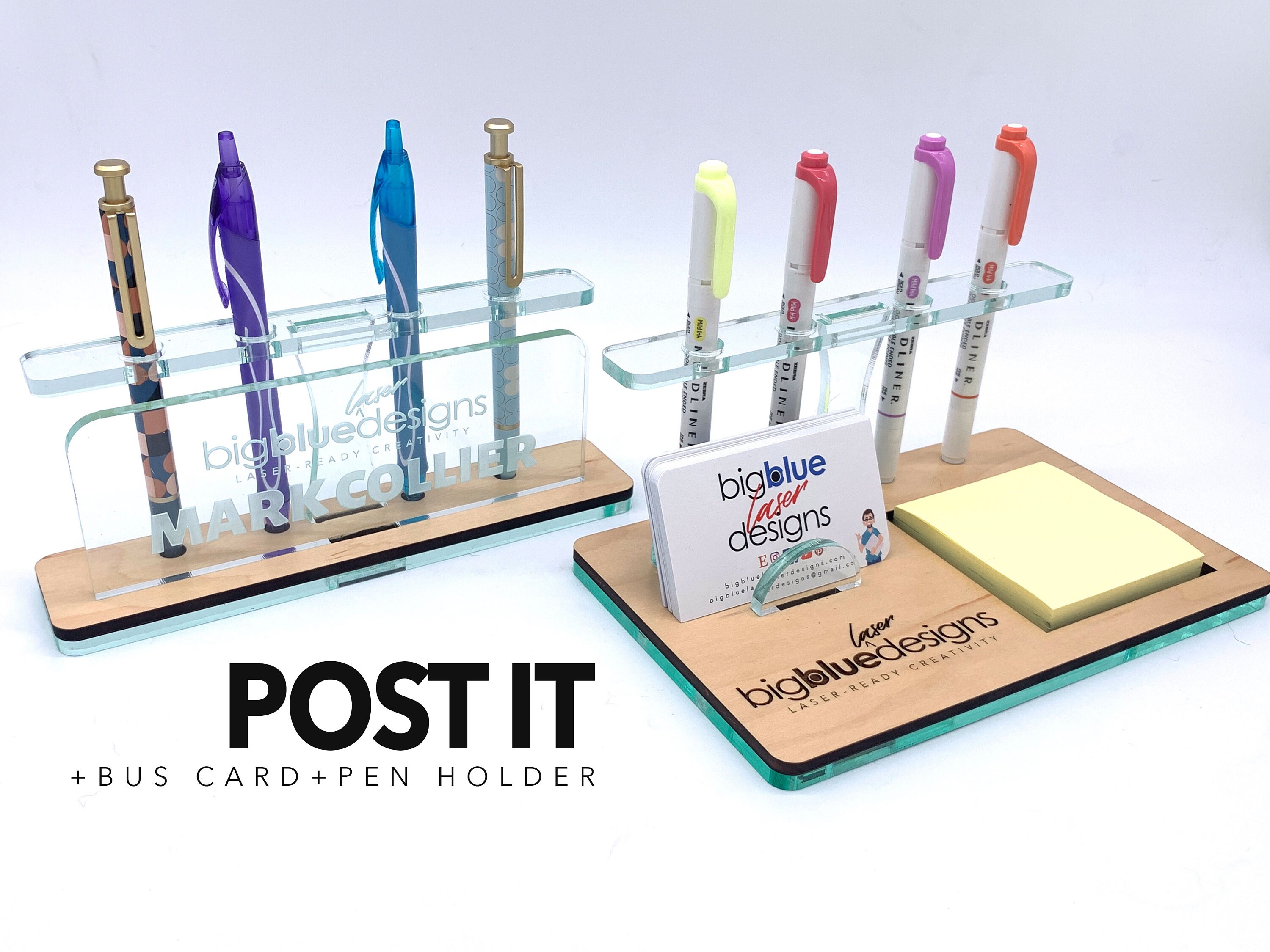 Set of 6 Desk Organizer Designs Svg Pdf Eps Laser-ready - Etsy