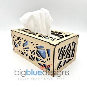 Tissue Box Cover (2 Designs Included) - SVG+PDF+EPS Laser Cut File ...