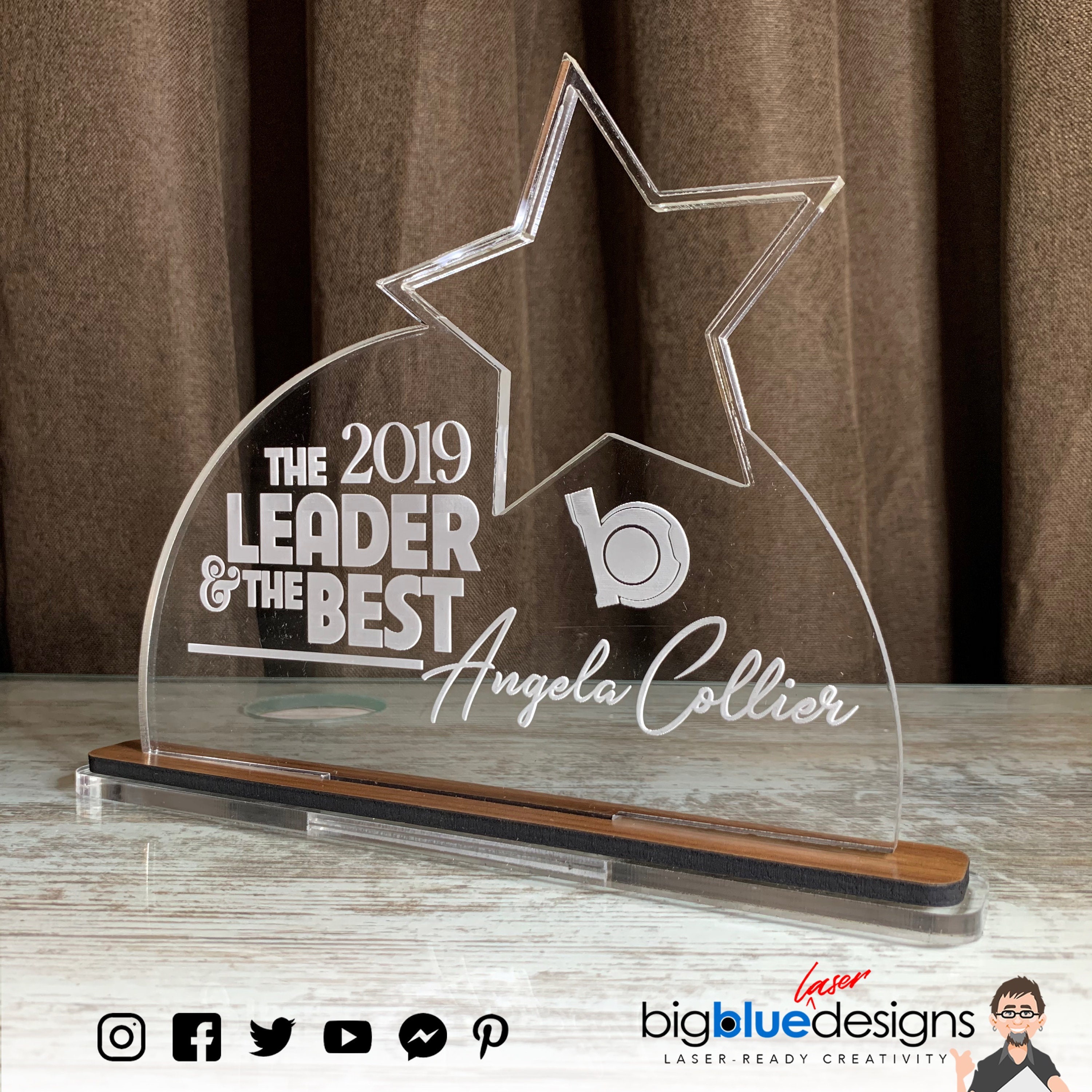 Set of 6 Award Shapes With Bases SVG Laser Cut File - Etsy Australia