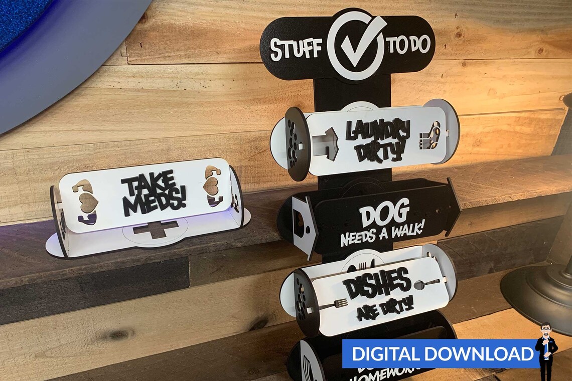 Rotating Reminders set of 5 Ai Svg Pdf Dxf Laser-ready - Etsy