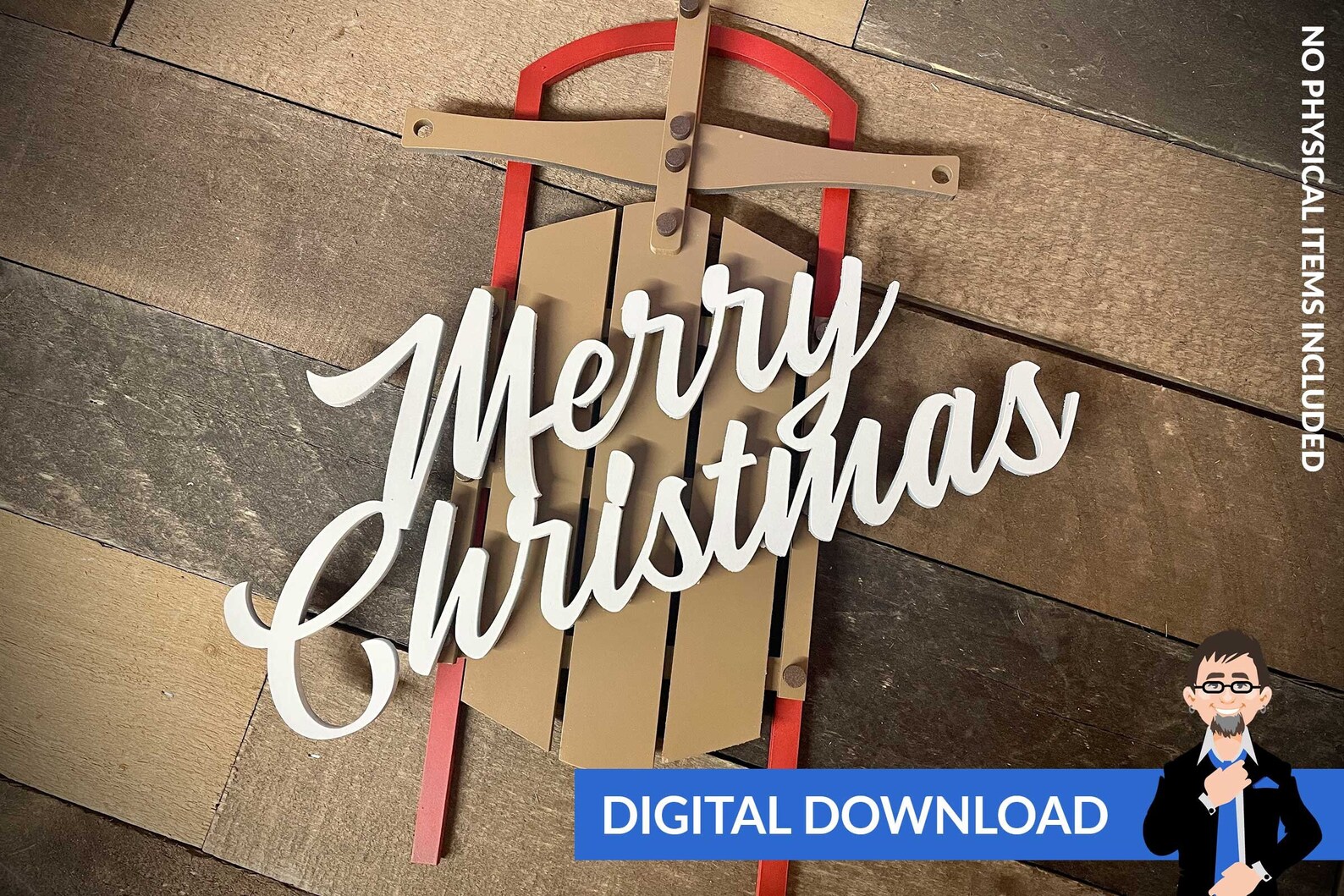 Old Fashioned Sled - Ai + Pdf + Svg + Dxf - Instant Download (no ...