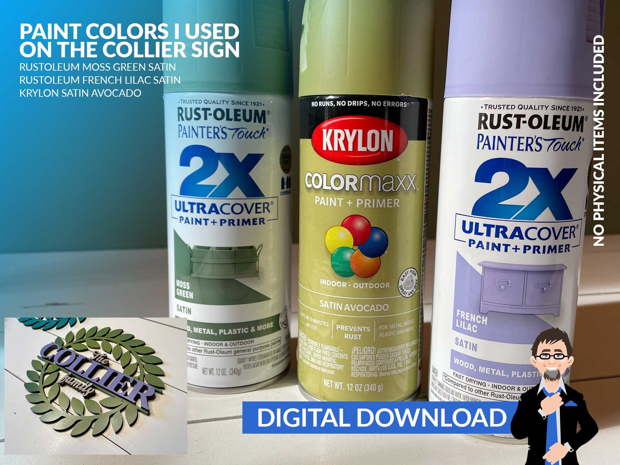 Split Family Name Sign With Leaves Ai SVG PDF Cut File | Etsy