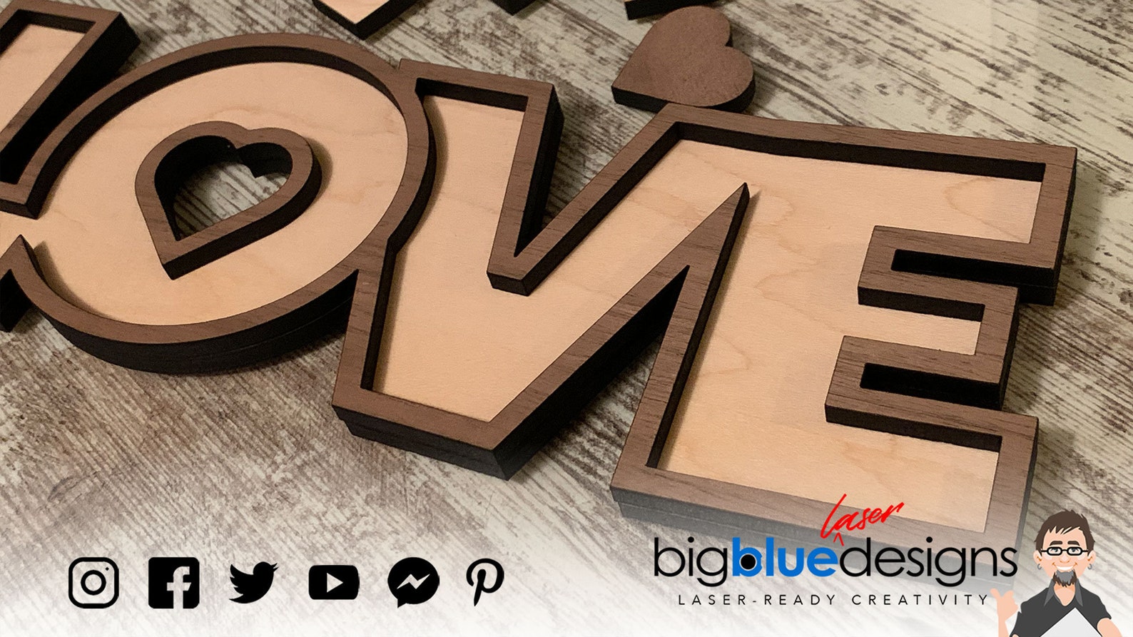 Multi-layered Love SVG Laser Cut File INSTANT DOWNLOAD - Etsy