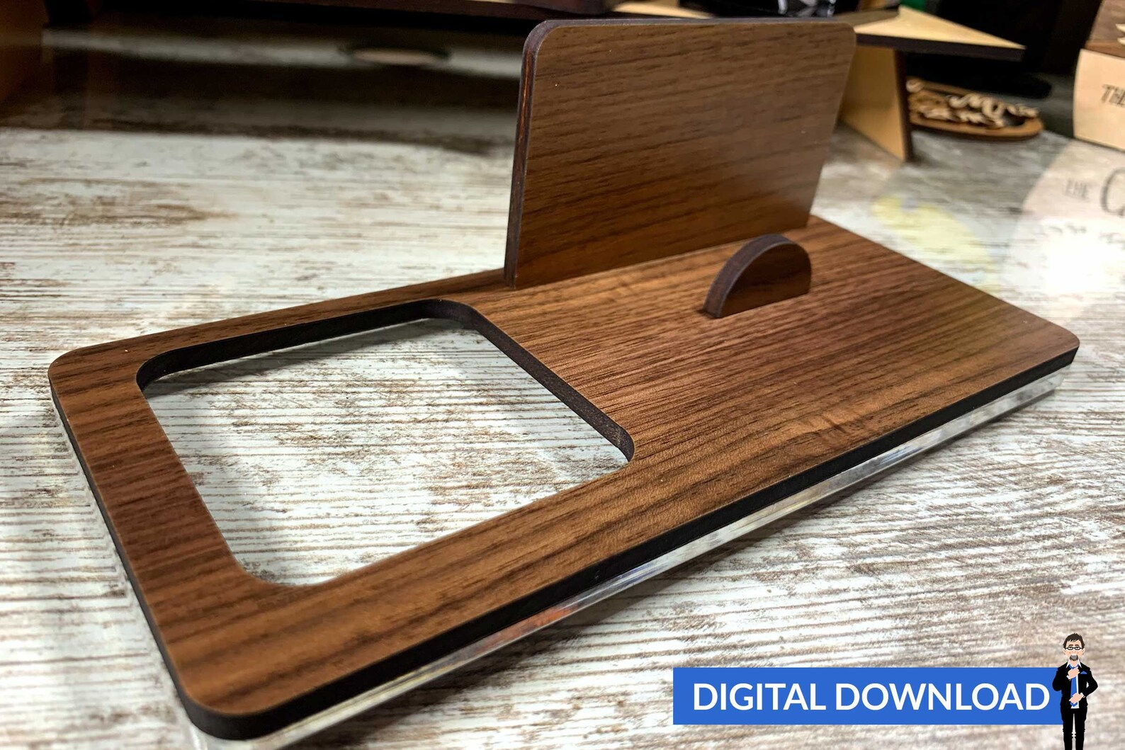 Business Card Square Card Reader Holder Square Dock Holder | Etsy