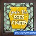 Bee Themed 8 Inch Sign Set 7 Sign Designs Ai Pdf Svg Dxf Instant ...
