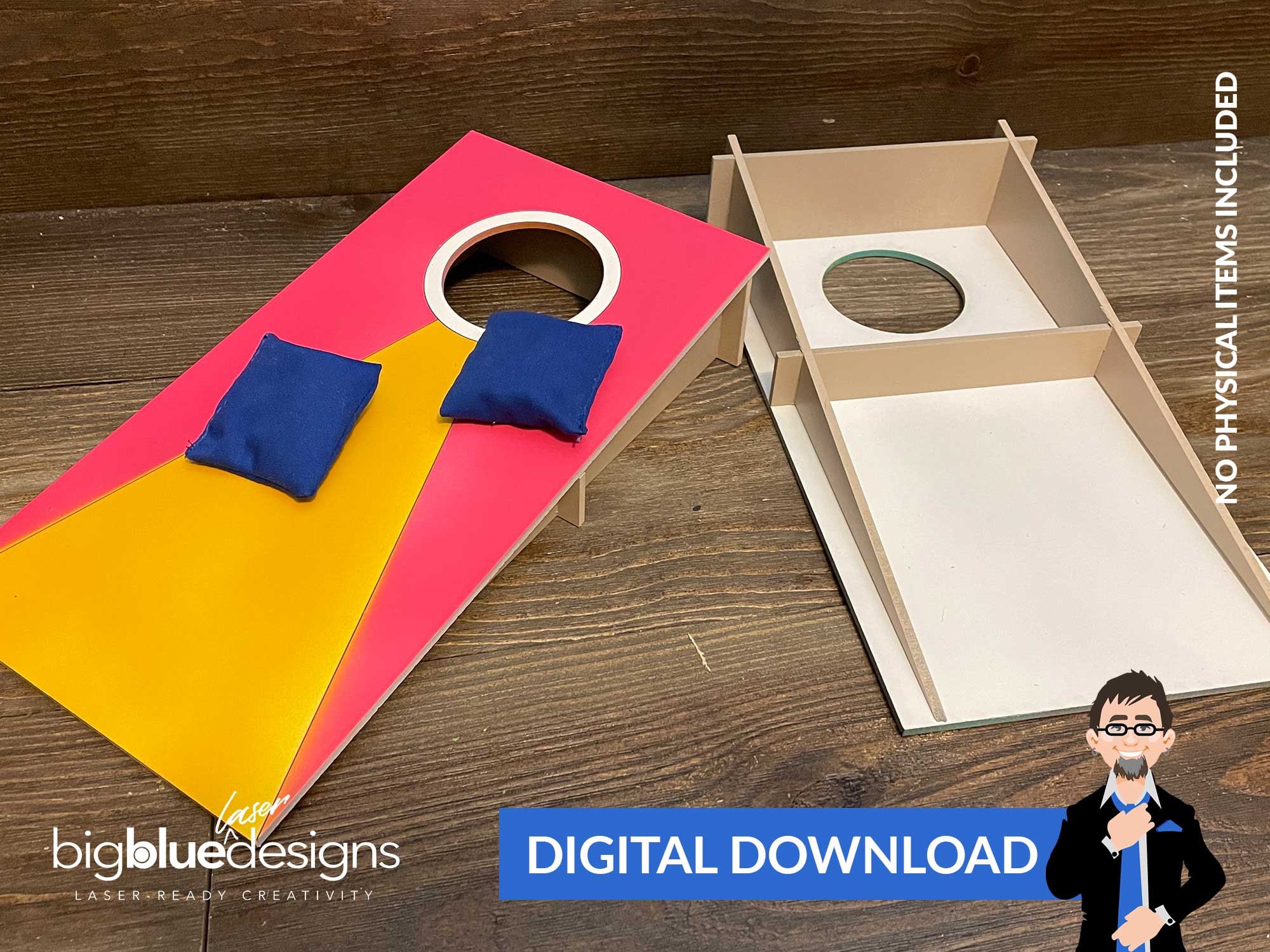 Tabletop Cornhole Game Ai Pdf Svg Dxf Instant - Etsy