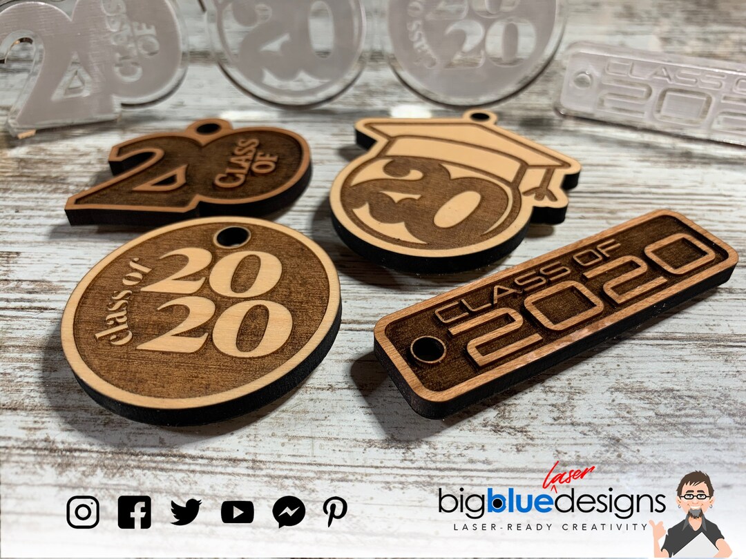 Class of 2020 Keychains or Hangers - SVG Laser Cut File - INSTANT ...