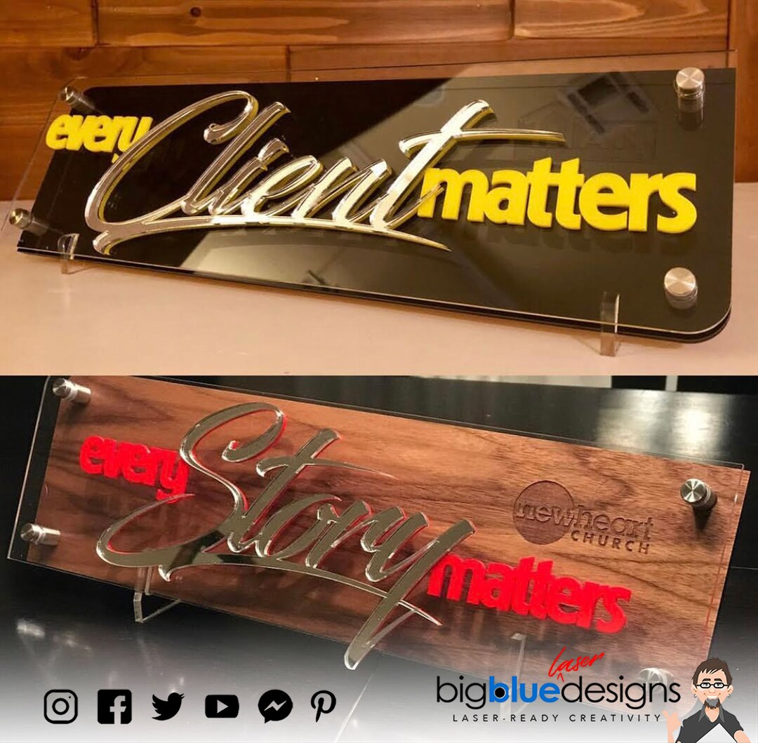 Every Story Matters + Every Client Matters Signs - Svg, Ai, PDF, Dxf ...