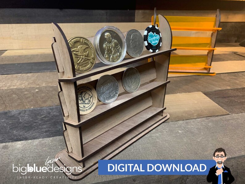 Small Slanted Shelf Display - Ai, SVG, PDF, DXF - Digital Download - Etsy