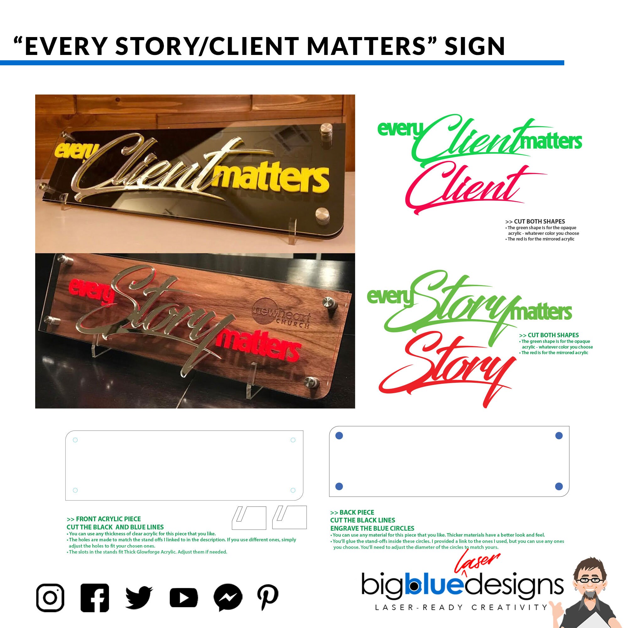 Every Story Matters Every Client Matters Signs Svg - Etsy
