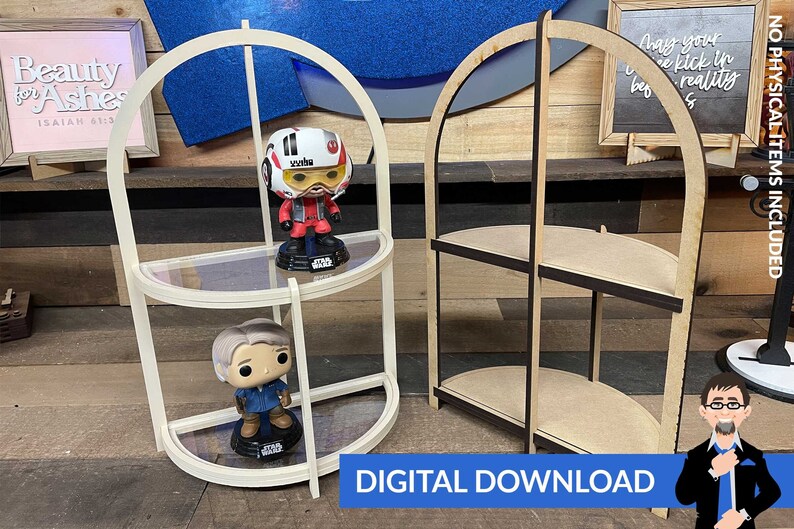 Half Moon Tiered Shelf Ai Pdf Svg Instant Download no - Etsy