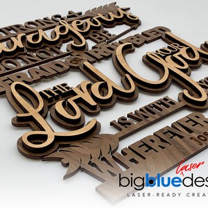 Layered Bible Verse Sign - Joshua 1:9 - Svg+pdf+eps+dxf Laser Cut Files ...
