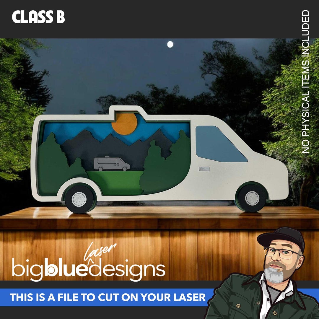 Layered Trailer Scene (class B) - Ai, Svg, Pdf, Dxf Formats - No ...