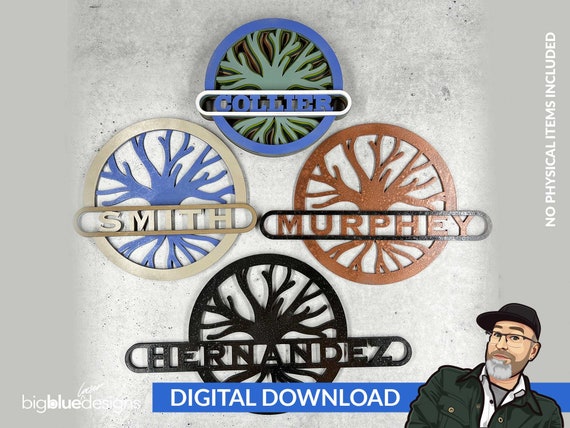 Tree of Life Sign Ai SVG PDF Cut File Instant Download - Etsy