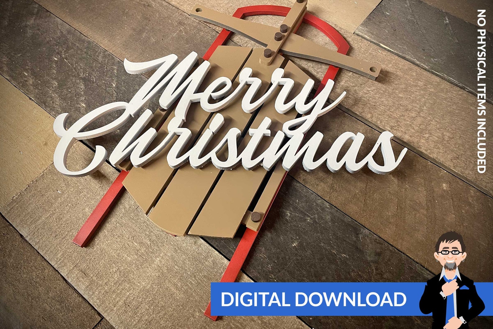 Old Fashioned Sled Ai Pdf Svg Dxf Instant Download - Etsy