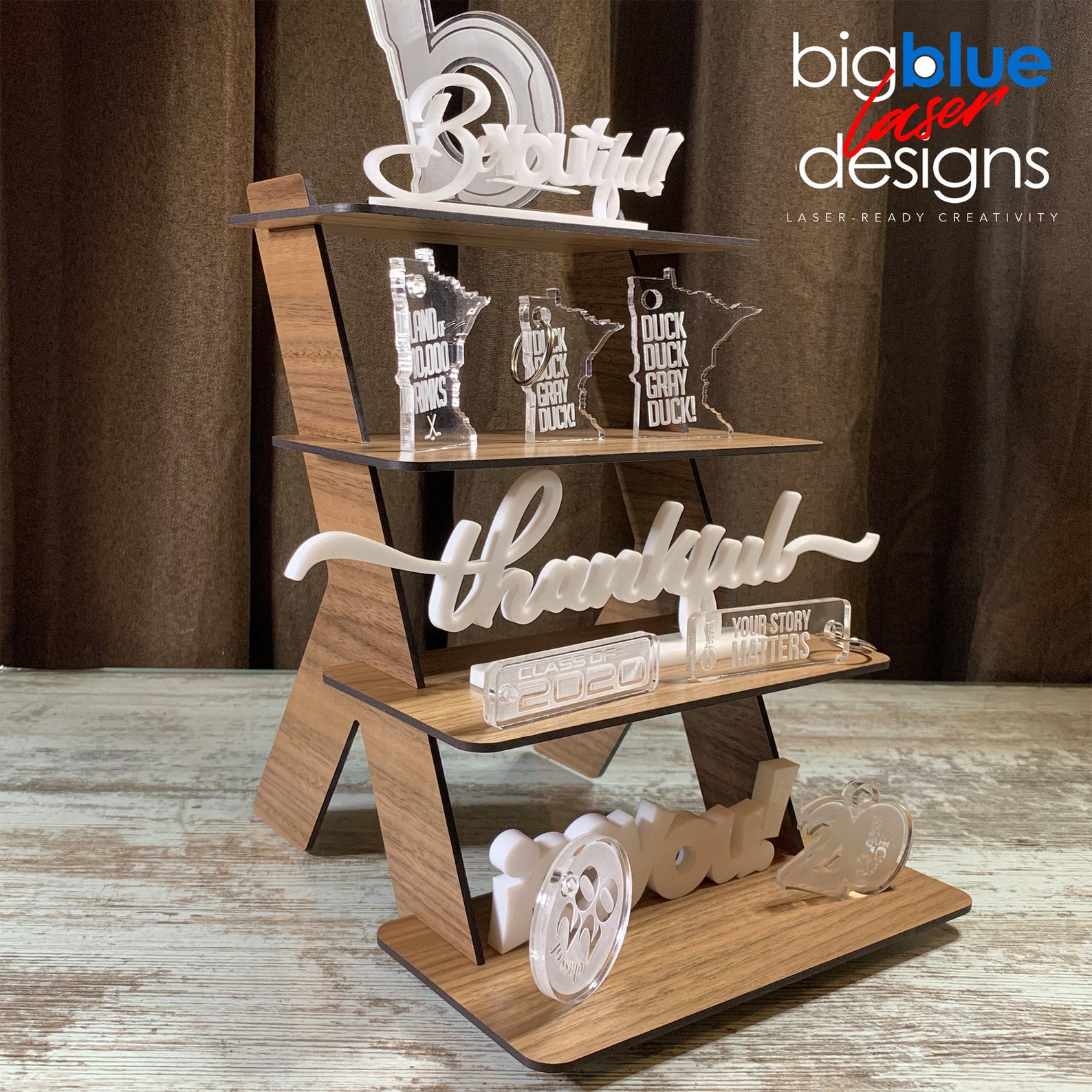 Small Cascading Shelf SVG Laser Cut File INSTANT DOWNLOAD | Etsy Canada