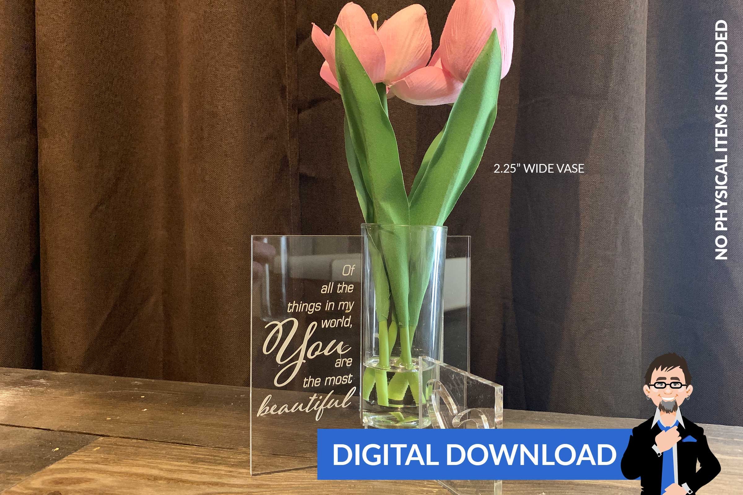 Rectangle Vase Display 3 Sizes Ai SVG PDF DXF Digital - Etsy