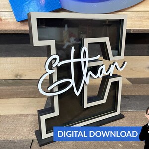 Letter Banks (set of 26 Letters) - Ai, SVG, PDF, DXF - Digital Download ...