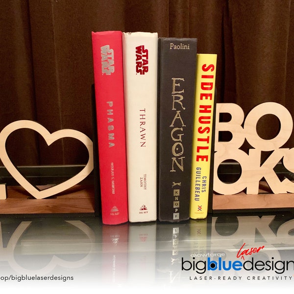 Laser Cut Book End - Etsy