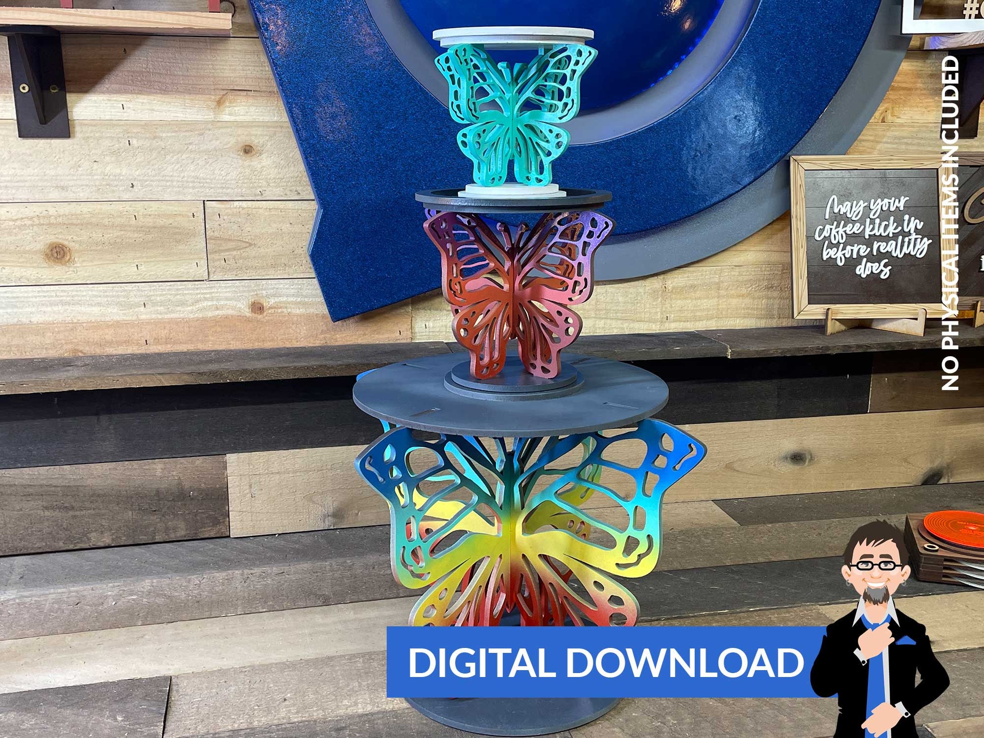 Butterfly Stands Ai Pdf Svg Dxf Instant Download no | Etsy