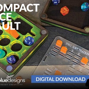 Compact Dice Vault for Role Playing + Tabletop Gaming - Ai, SVG, PDF ...