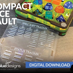 Compact Dice Vault for Role Playing + Tabletop Gaming - Ai, SVG, PDF ...