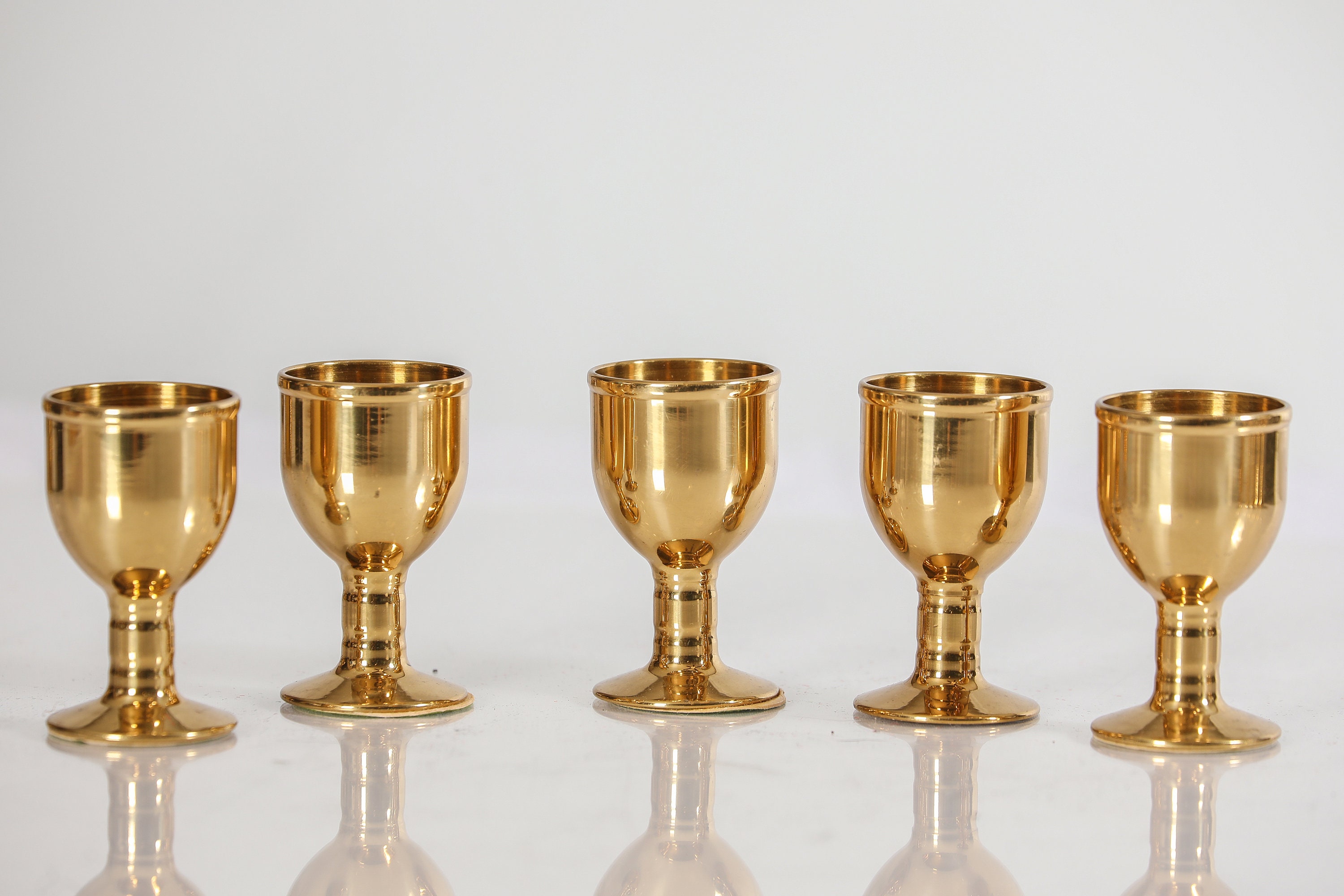 Mid-century Solid Brass Miniature Cups.two Sizes/ Set of 10. - Etsy
