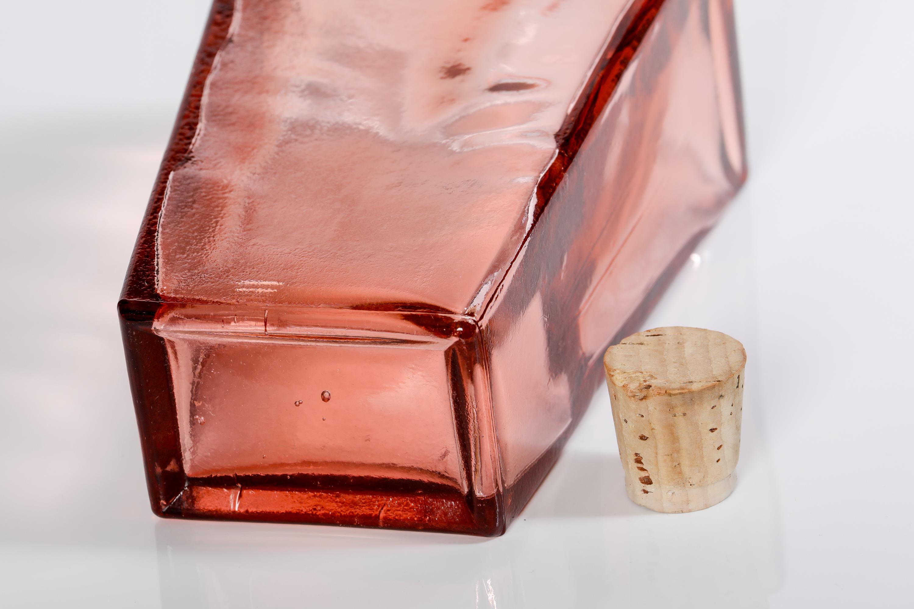 Vintage Corked Glass Container - Etsy