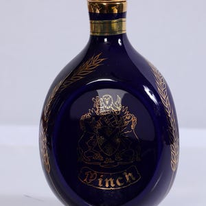 Vintage pinch Blue Liquor Bottle. John Haig & Co.ltd.markinch Scotland ...