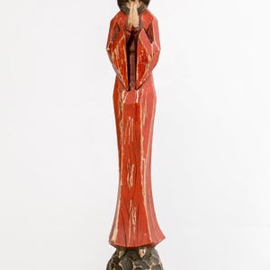 Vintage Praying Woman Statue - Etsy